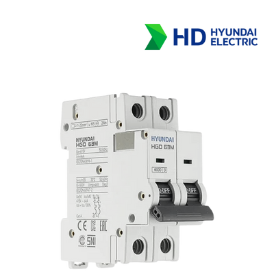 MCB Hyundai HGD63M 2P 20A 6kA