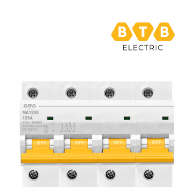 MCB BTB MA125S4P100A 4P 100A 10kA